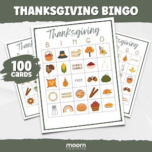 Thanksgiving Bingo | Thanksgiving Activity | Thanksgiving Printable ...