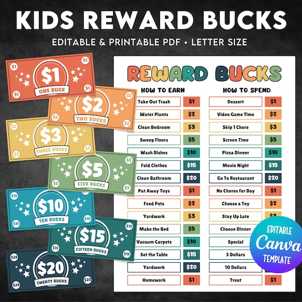 Kids Reward System - Etsy