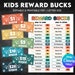 Editable Kids Reward Bucks, Mom Bucks, Chore Bucks, Play Money, Pretend ...