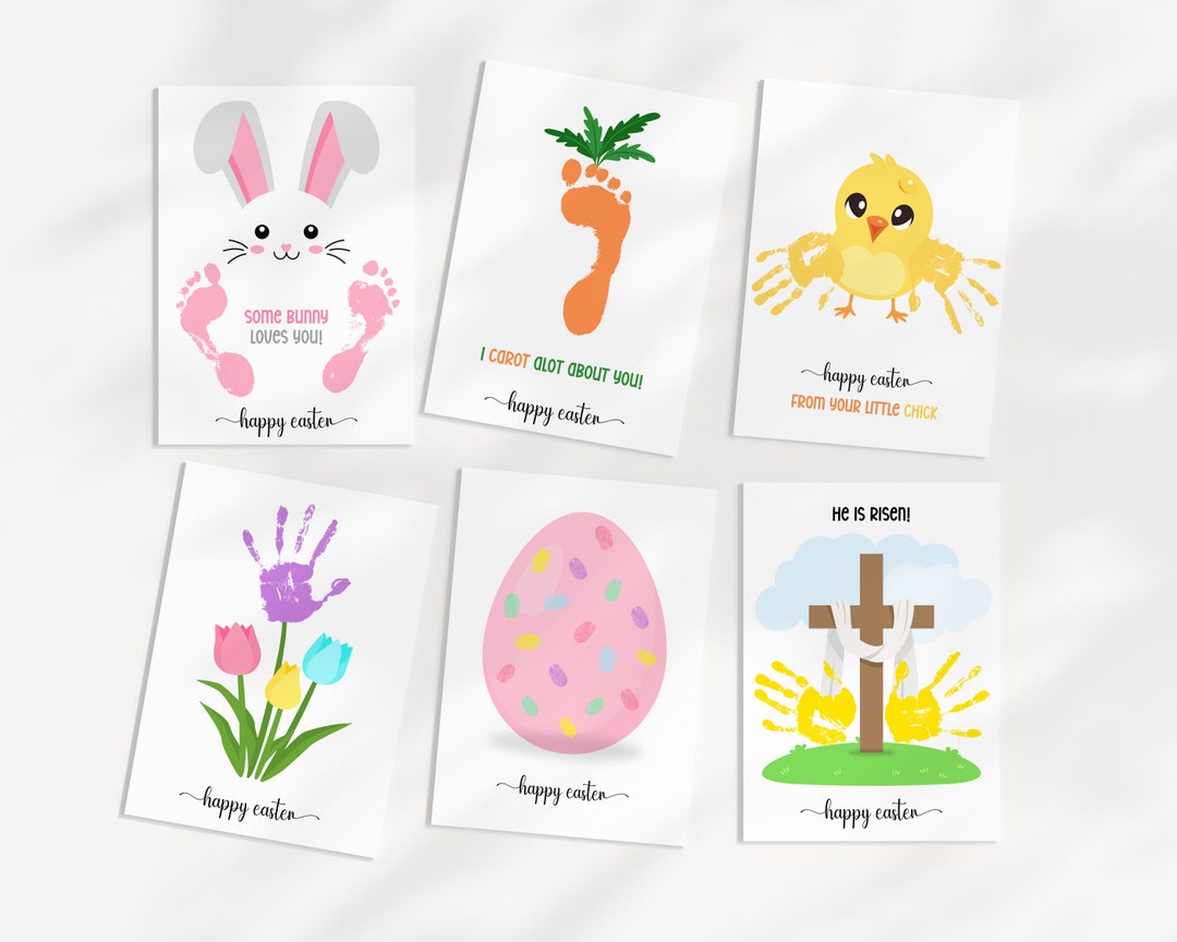 Easter Handprint Footprint Art Bundle Handprint Craft Easter Craft Easter Handprint Footprint Art Bundle Handprint Craft Easter Craft