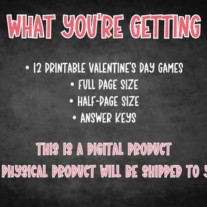 Valentine's Day Games, Valentine's Game Bundle, Valentine's Fun ...