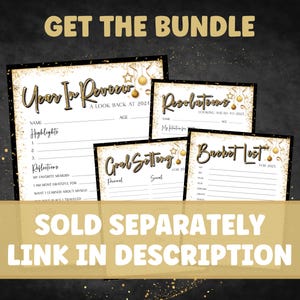 Year in Review Printable, Time Capsule, New Years Eve Recap, Self ...