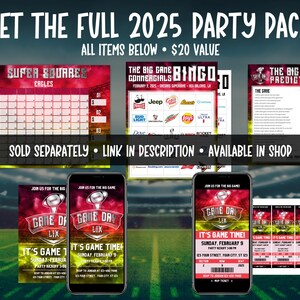 Big Game Commercial Bingo, Super Commercials Bowl Bingo, Football Bingo ...