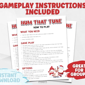 Christmas Song Hum That Tune Game | Christmas Carol Game Printable ...