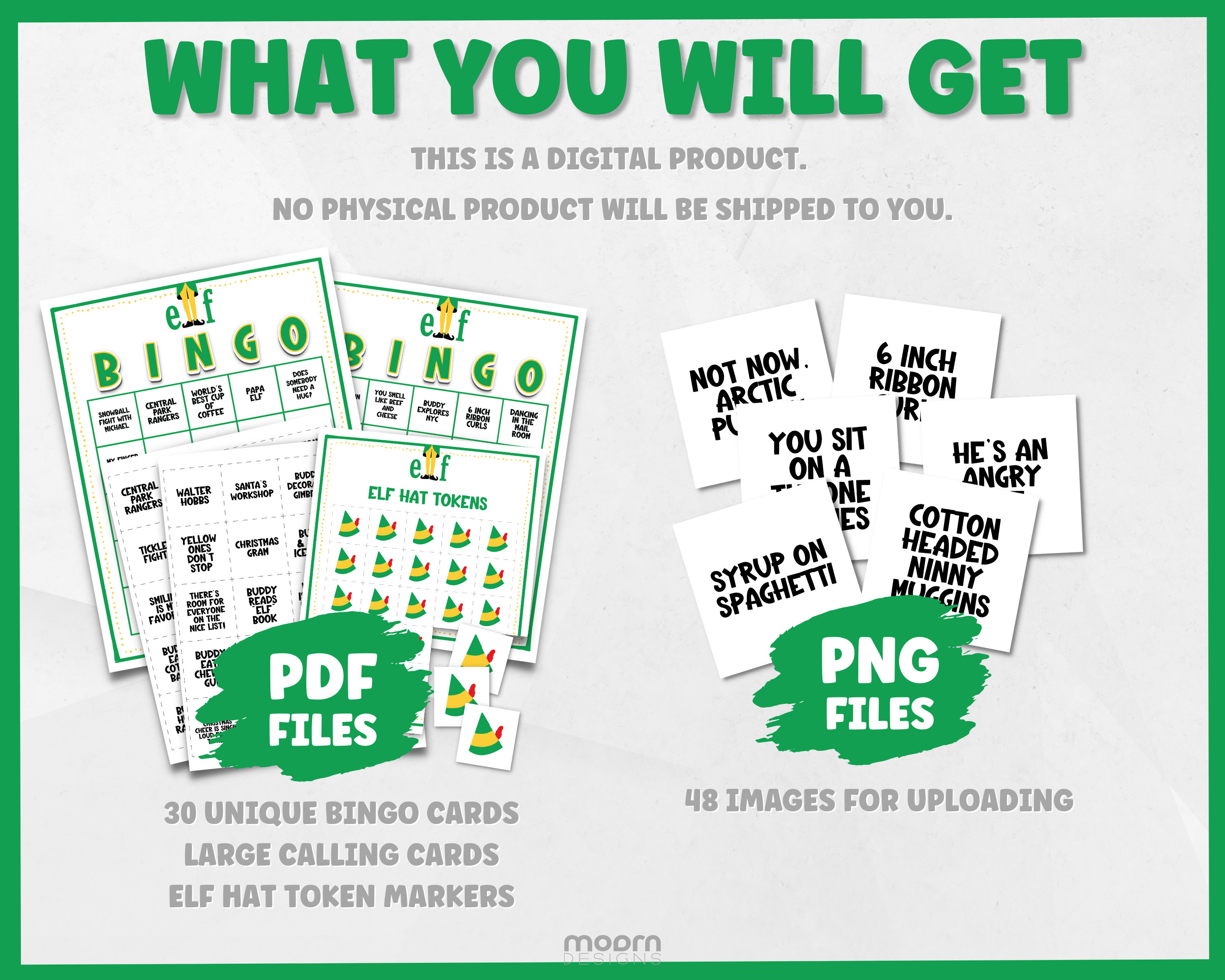 Elf Movie Bingo Christmas Bingo Christmas Game Printable - Etsy