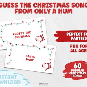 Christmas Song Hum That Tune Game | Christmas Carol Game Printable ...