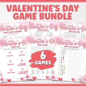 Valentine's Day Games Valentine's Game Bundle - Etsy