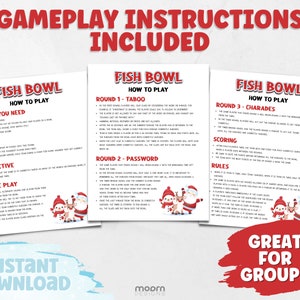 Christmas Song Fish Bowl Game | Christmas Carol Game Printable ...