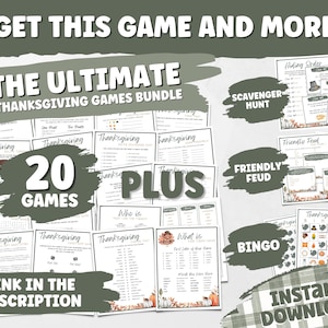 Thanksgiving Game Printable Fall Game Thanksgiving Printable Games ...