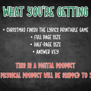 Christmas Song Trivia Game, Christmas Printable Game, Christmas Family ...