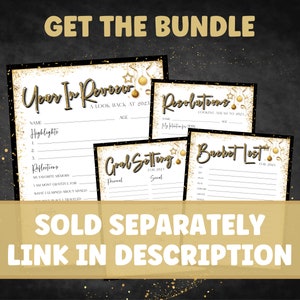 Year in Review Printable, Time Capsule, New Years Eve Recap, Self ...