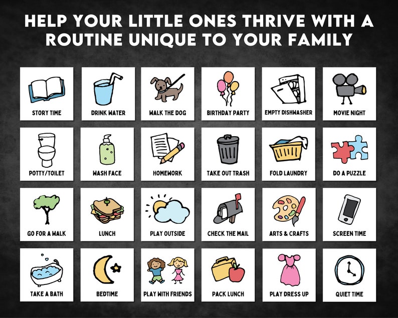 Clipart daily routine schedule - tolfflower