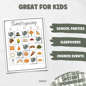Thanksgiving Bingo | Thanksgiving Activity | Thanksgiving Printable ...