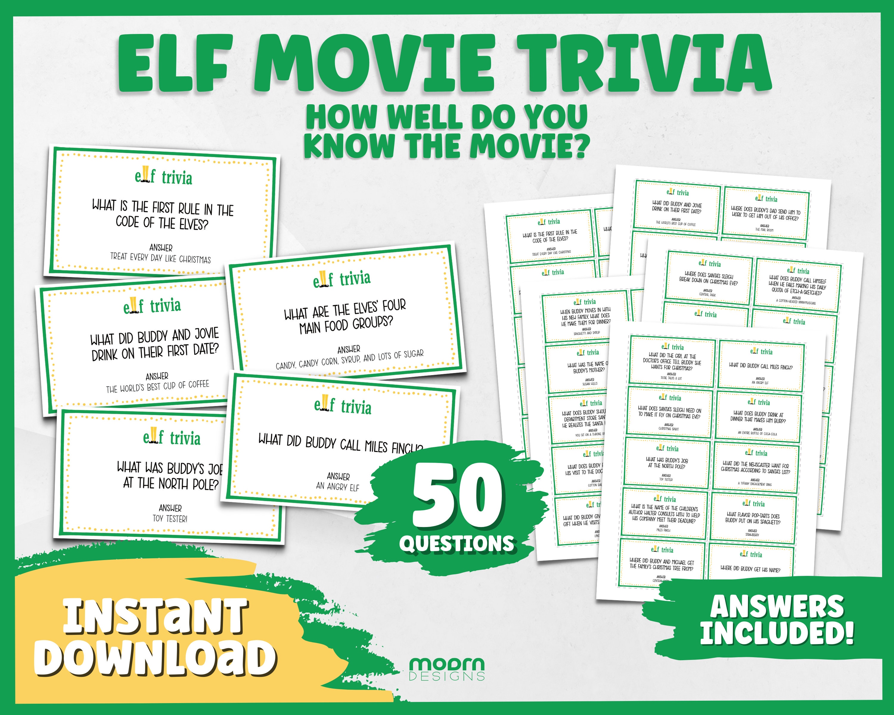 Elf Movie Games Bundle | Christmas Movie Games | Christmas Games ...