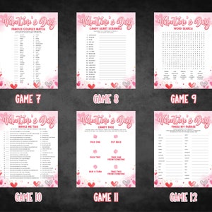 Valentine's Day Games, Valentine's Game Bundle, Valentine's Fun ...