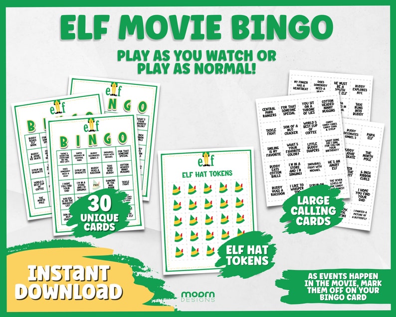 Elf Movie Games Bundle | Christmas Movie Games | Christmas Games ...