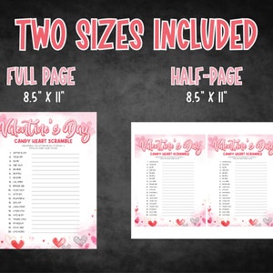 Valentine's Day Games, Valentine's Word Scramble, Valentine's Fun ...