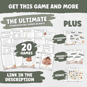 Thanksgiving Bingo | Thanksgiving Activity | Thanksgiving Printable ...