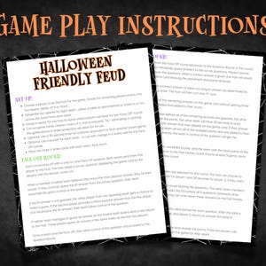 Halloween Family Feud Game, Printable Halloween Game, Halloween Game ...