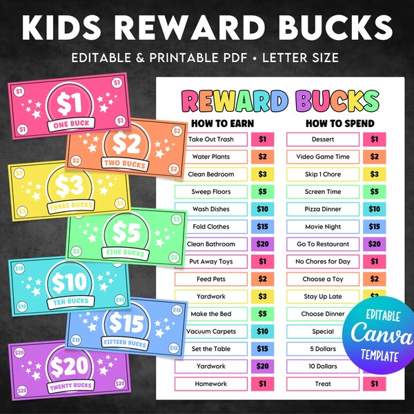 Kids Reward System - Etsy
