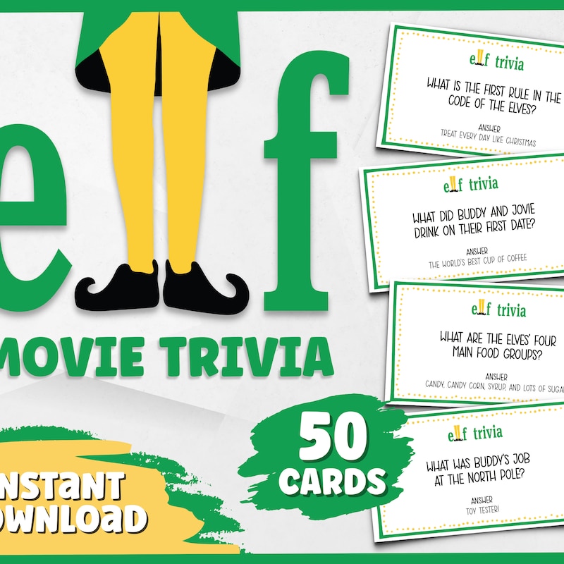 Elf the Movie Trivia Game - Etsy