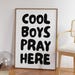 Christian Boys Room Print: Kids Prayer, Nursery Decor (digital Download ...