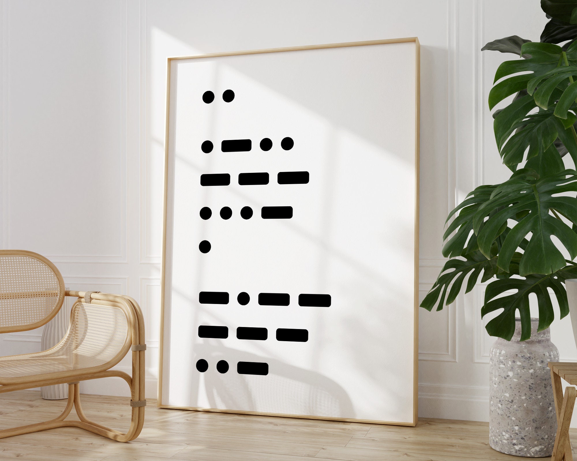 I Love You Morse Code Print Printable Trendy Romantic Quote - Etsy