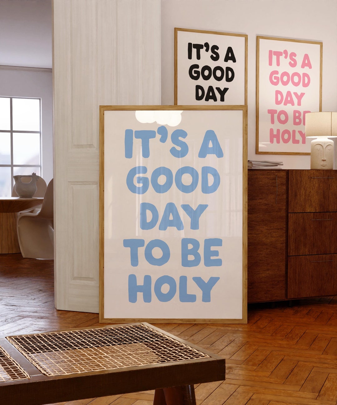 Blue Christian Wall Art, Printable Coastal Christian Art Print ...