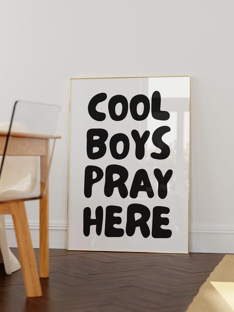 Christian Boys Room Print: Kids Prayer, Nursery Decor (digital Download ...