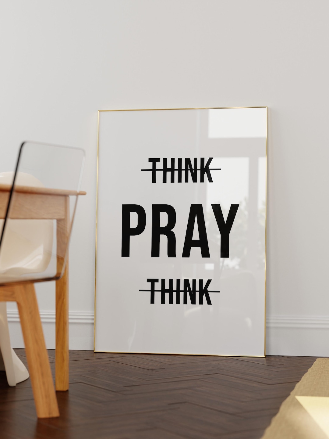 Christian Quote Wall Art, Printable Trendy Christian Print, Minimalist ...