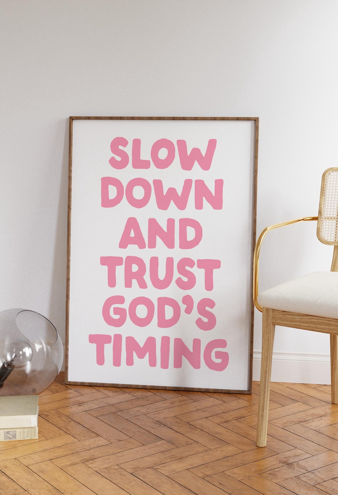 Pink Christian Print, Printable Cute Bible Verse Wall Art, Christian ...