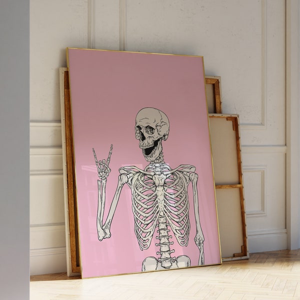 Pink Halloween Wall Art - Etsy
