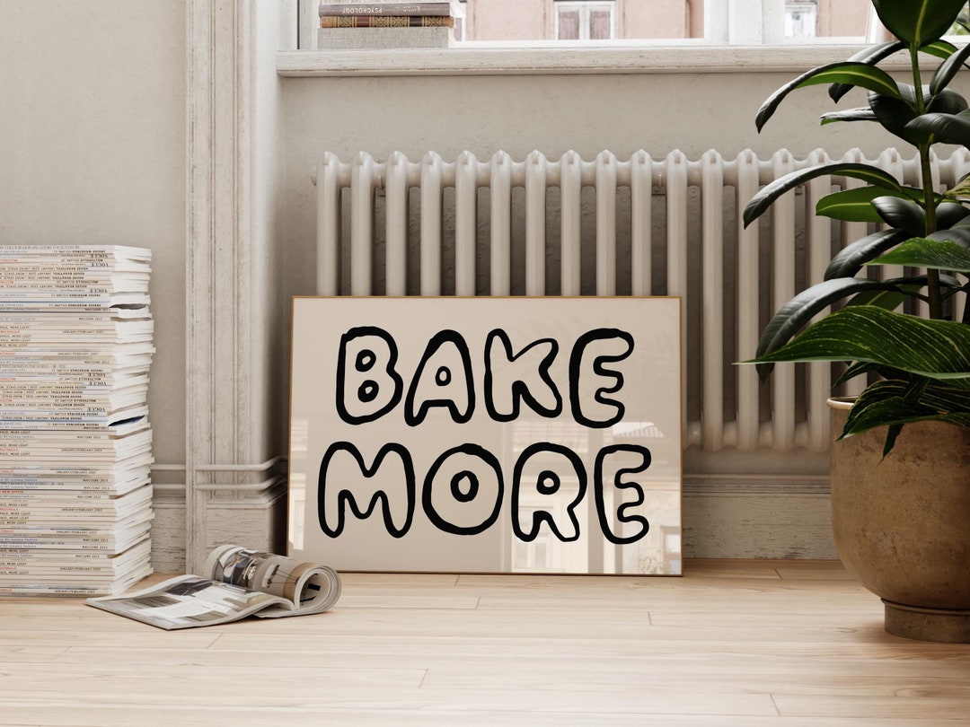 Baking Quote Wall Art, Printable Baking Aesthetic Art Print, Baking ...
