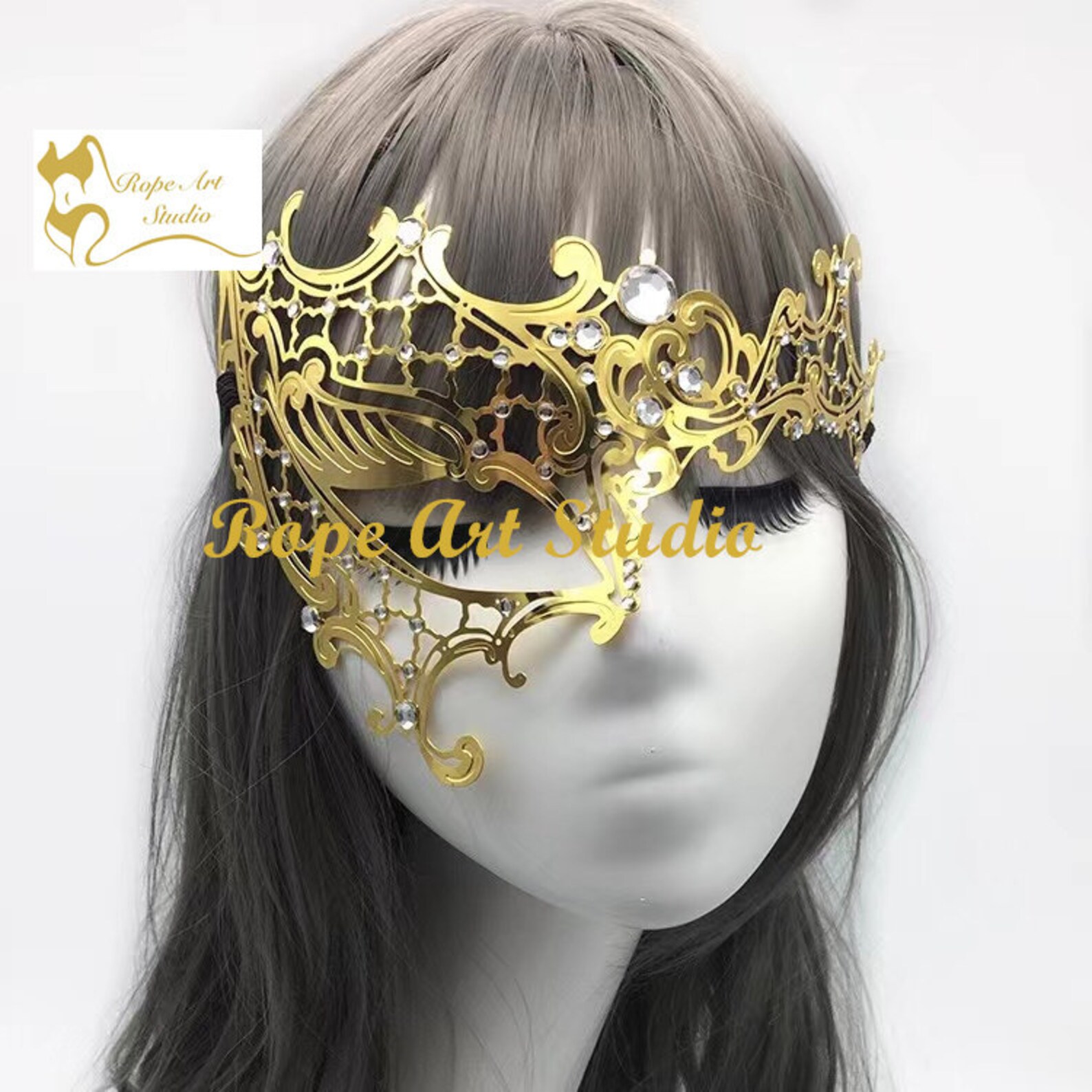 Gold Masquerade Laser Cut Metal Eye Mask for Girls and Women/ - Etsy