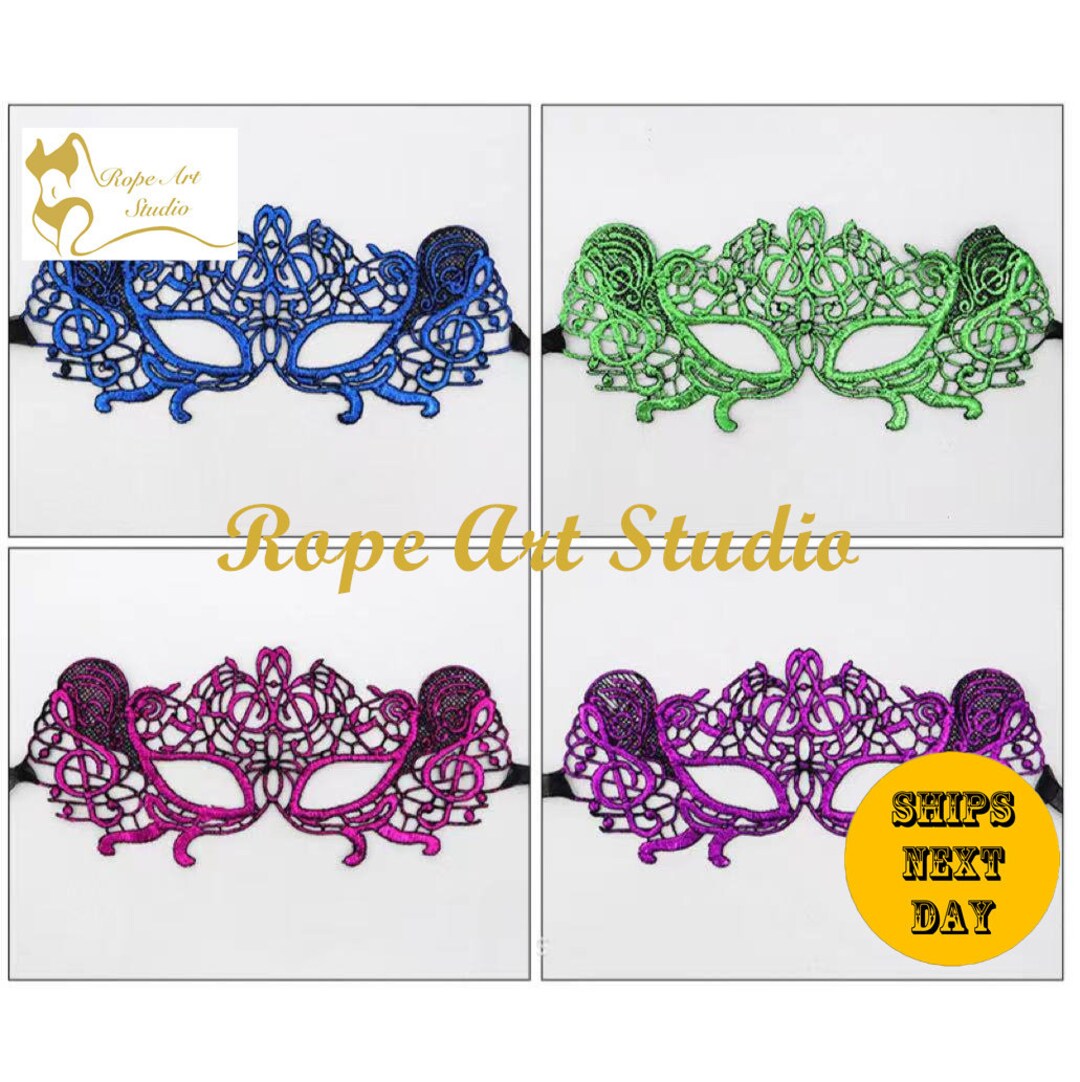 Gold Plated Musical Note Mask/ Soft Lace Masquerade Eye Mask for Girls ...