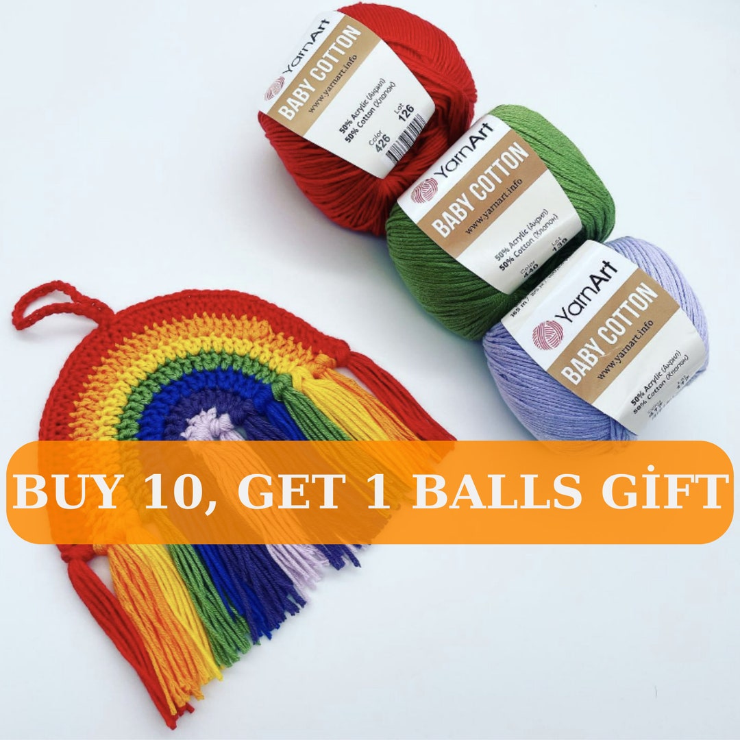 Yarnart Baby Cotton Yarn | Amigurumi Kid’s Toys Yarns | Cotton Crochet ...