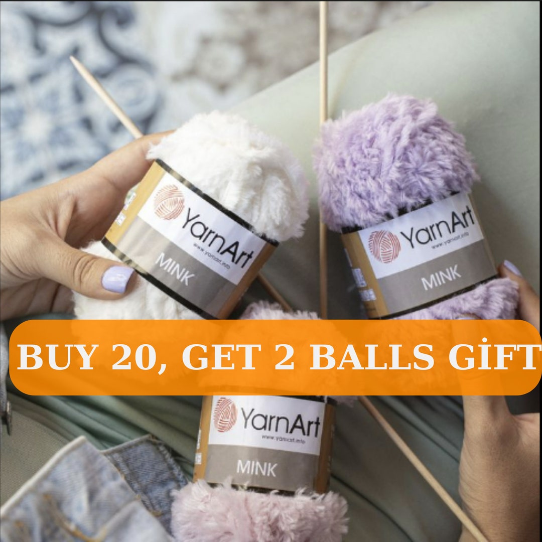 YARNART MINK | Amigurumi Yarn | Fluffy Yarn | Baby Accessory Yarn ...