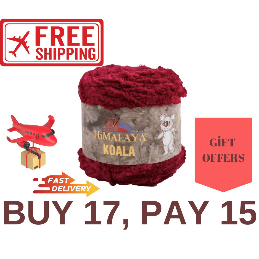 Himalaya Koala Yarn,fluffy Yarn, Crochet Yarn, Knitting Yarn, Soft Yarn ...