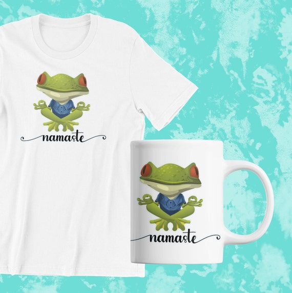 Meditating Frog Namaste Mug Cute Zen Reptile Yogi Gift - Etsy