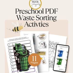 Earth Day Printable: Recycling Challenge Game for Waste Sorting ...