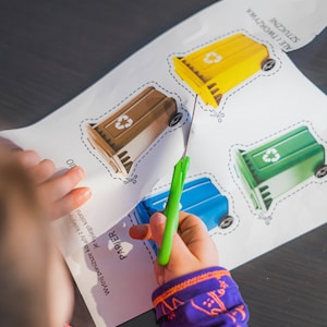 Earth Day Printable: Recycling Challenge Game for Waste Sorting ...