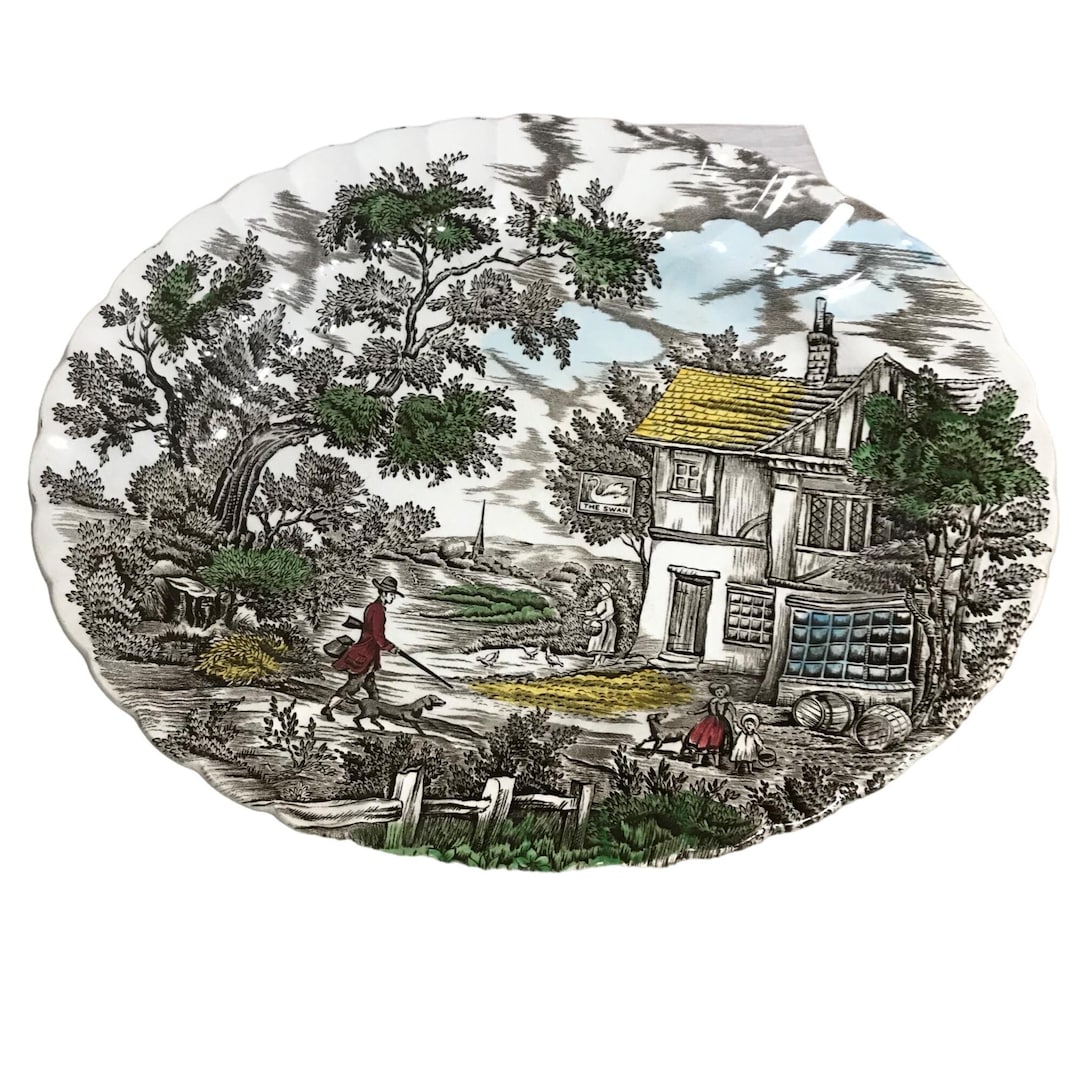 Myott the Hunter Serving Platter England 12" Permanent Colors - Etsy