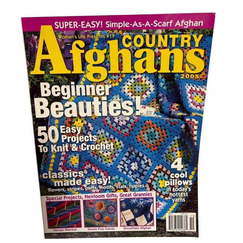 Country Afghans Magazine 2005 Edition 50 Easy Knitting & Crochet ...