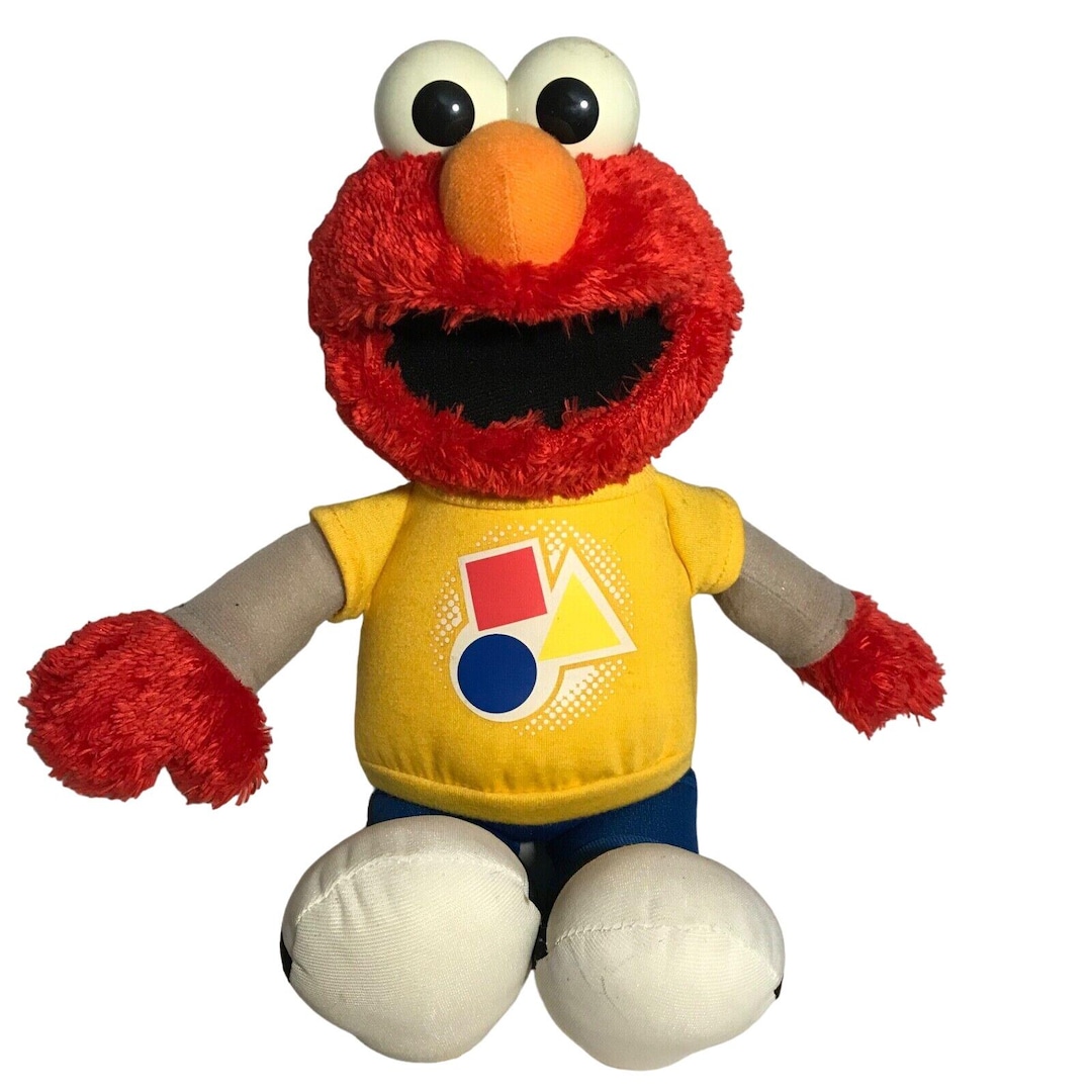 Hasbro Rockin Colors Shapes ELMO Doll Educational Plush Talks Sing ...