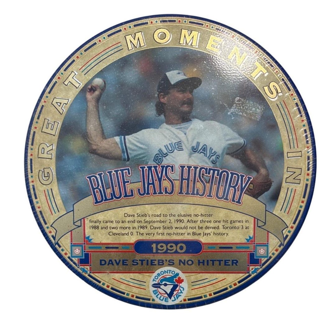 1990 Toronto Blue Jays History Dave Stiebs No-hitter Tin Sealed Cookies ...