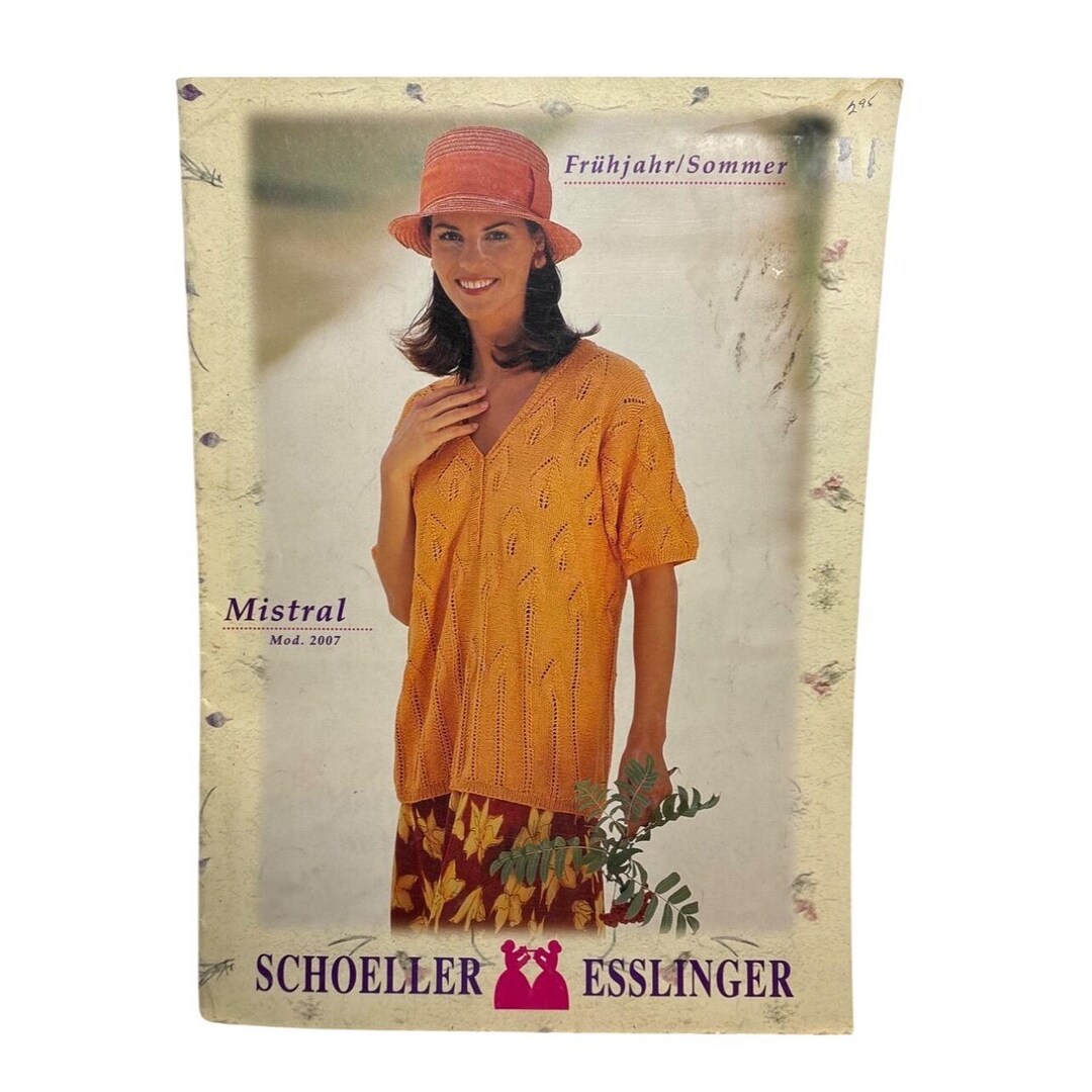 1997 Schoeller Esslinger Knitwear Pattern Book Spring/summer Collection ...