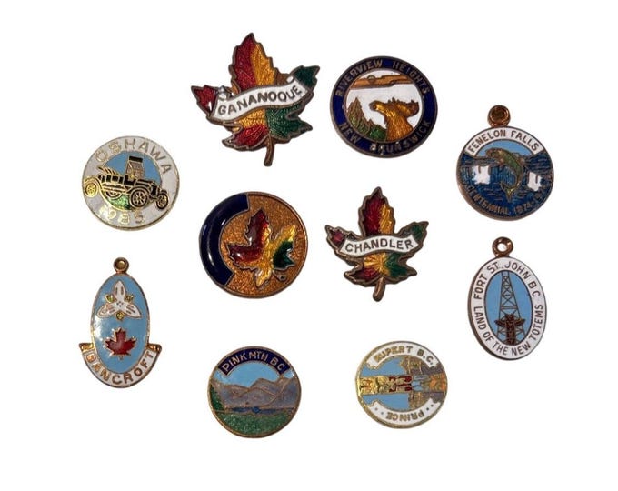 Souvenir Lapel Pins / Canadian, US & European Collectible Travel Pin ...