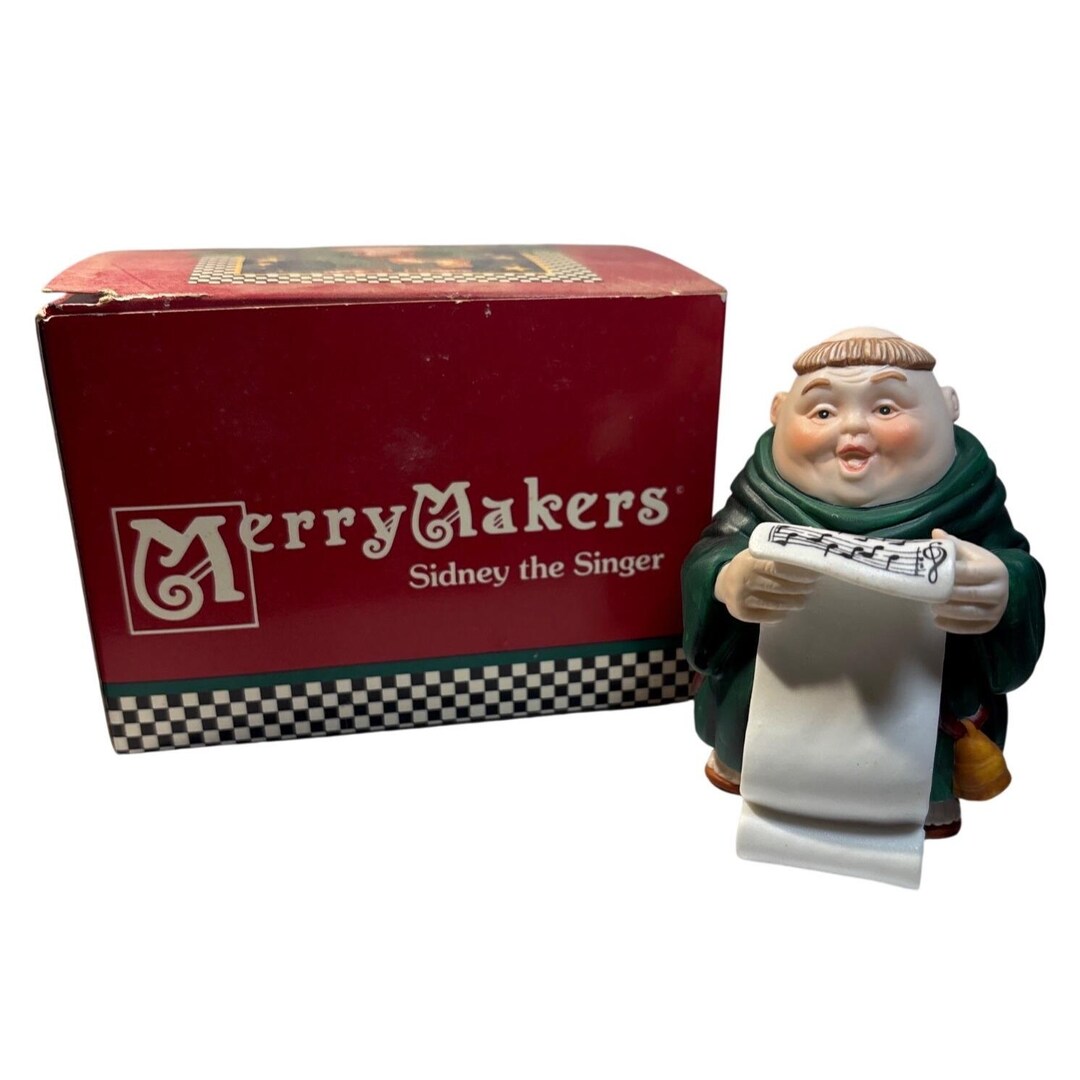 Merry Makers Sidney the Singer Figurine Dept 56 With Box Christmas Monk ...