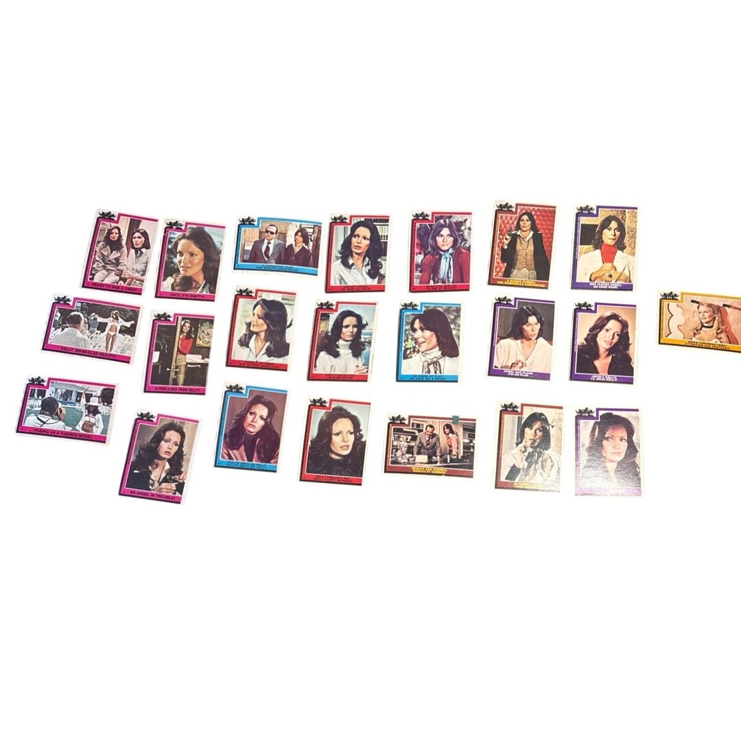 Charlies Angels Vintage Trading Cards Lot of 22 TV Show Collectibles - Etsy