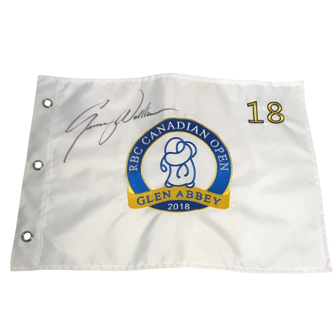 RBC Canadian Open Golf Flag Glen Abbey 18th Hole Signed by Jimmy Walker ...